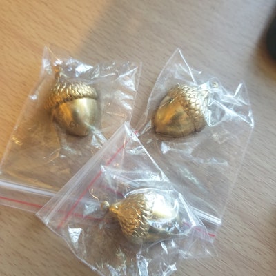 3 Pc. Jumbo Raw Brass Acorns: 33mm by 22mm Made in USA RB-126 - Etsy