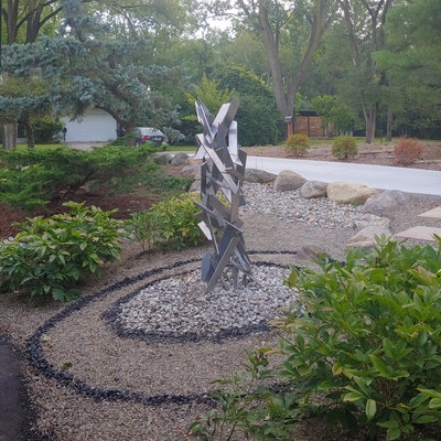 Large Metal Sculpture, Rustic Metal Art, Rusty Indoor Outdoor Art ...