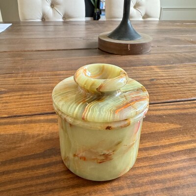 Marble Salt Cellar With Lid Unique 3 Salt and Pepper Cellar Gift for ...