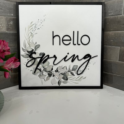 Spring Wall Art, Floral Wall Art, Neutral Floral Decor, Vintage Style ...
