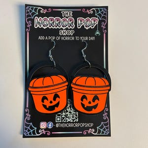 Terrifying Clown Large Earrings With Stainless Stud Posts, French Hooks ...