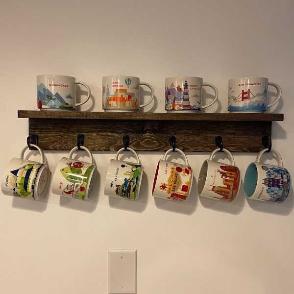 Coffee Cup Holder - Been There - Coffee Cup Rack Hook - You Are Here ...