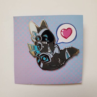 Glow in the Dark Protogen Pins - Etsy
