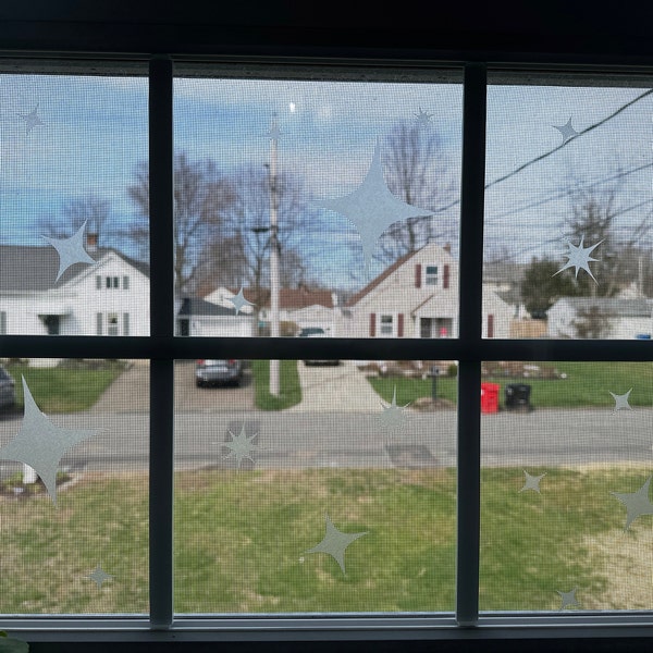 Icicles and Snowflakes Window Cling Christmas Decoration 31 Inches - Etsy