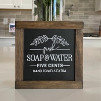 Blank Wood Sign, Framed Blank Sign, Square Blank Sign, DIY Farmhouse ...