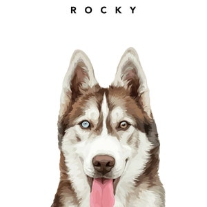Digital Pet Portrait, Vector, Custom Pet Portrait, Pet Portrait From ...