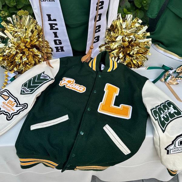 Chenille Graduation Year Custom Letterman Jacket Patch - Made in USA - Etsy