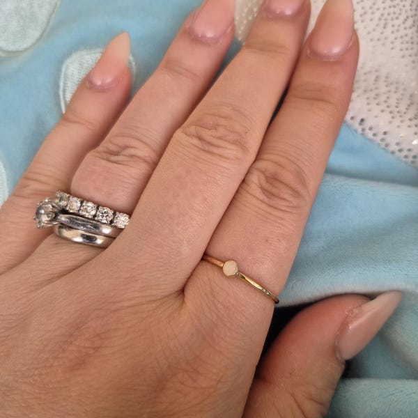 14k Gold and 925 Silver Russian Twist Ring, Gift for Her, Interlocking ...