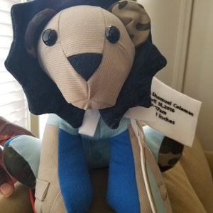 Memory Lion memory Keepsake Lion Custom Stuffed Memory | Etsy