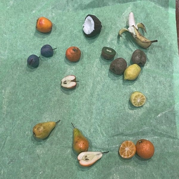 Miniature Tangerine , Dollhouse Food, Food for Dollhouse, Mini Food ...
