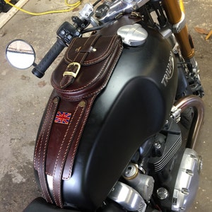 Triumph Tank Bag Strap real Leather for T100/t120/street Twin/sc ...