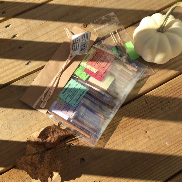 Incense Stick Sample Pack - All Natural Organic Vegan Herbal Incense ...