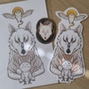 Loth Wolf Loth Cat Morai Vinyl Sticker Waterproof/decal/glossy - Etsy