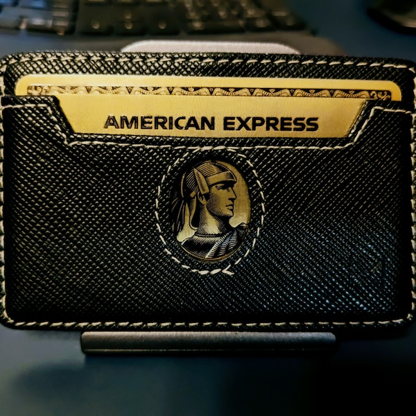 4 Card Minimalist Wallet for Men Women Genuine Leather Ultra Thin Small ...