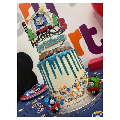 Thomas the Tank Engine Inspired Cake Topper Thomas Cake Topper Birthday ...