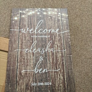 A2 Rustic Dusty Rose Wedding Seating Plan Sign Wood Rustic Wood Wedding ...