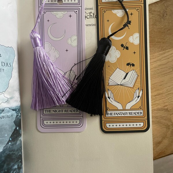 The Fantasy Reader Tarot Card Bookmark, Romantasy Reader Bookmark ...