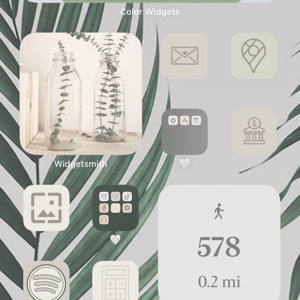 Tropical Aesthetic Ios17 OVER 10 App Icons, WIDGETS Beach Bundle - Etsy