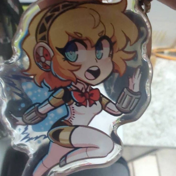 Persona 3 Aigis Acrylic Charm Keychain 2.5'' - Etsy