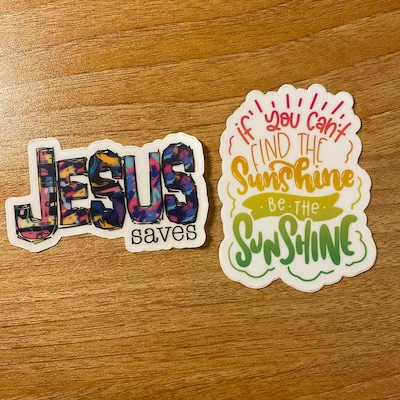 Jesus Saves Sticker Religious Christian Decal Bible Sticker - Etsy