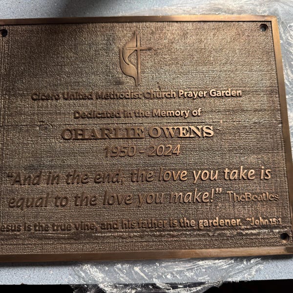 Personalized Memorial Plaques - Bronze Commemorative Signs, Custom ...