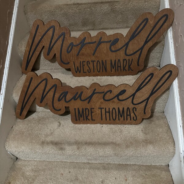 Last Name Sign, Cut Out Name Sign, Wedding Name Sign, 3d Last Name Sign ...