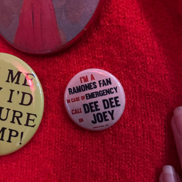Vintage Look Ramones Fan Club Pins (2) Free Shipping! - Etsy