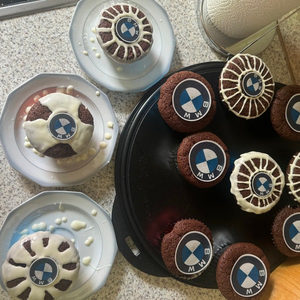 Wafer Paper Cupcake/cake Topper BMW Logo.pre-cut - Etsy