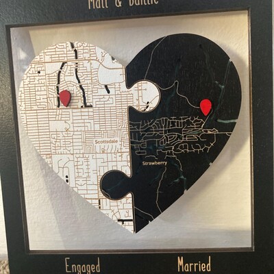 Personalised Map Location Key Holder for Wall, Custom Magnetic Key ...