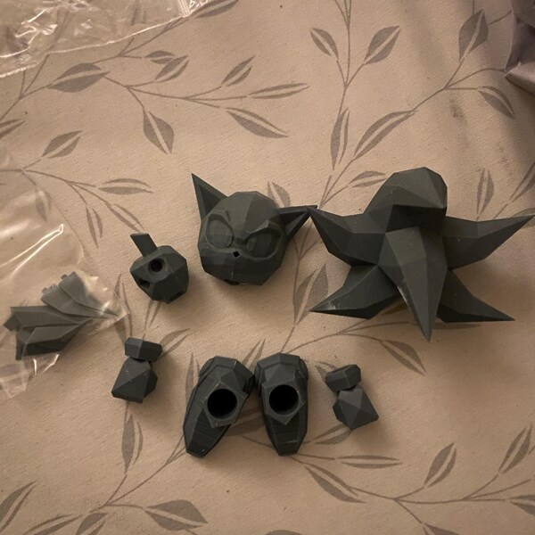 Custom Low Poly 'sonic Adventure' Knuckles Figure Kit - Jakks 4" Sonic ...