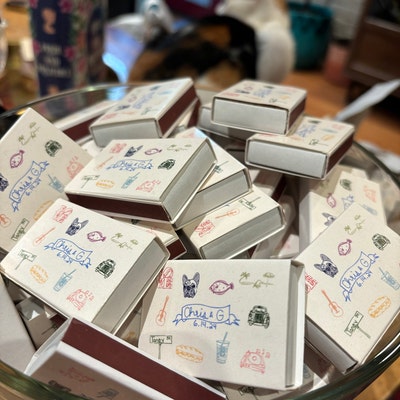 Custom Matchbox Design COLOR, Matchbox Template, Personalized Matches ...