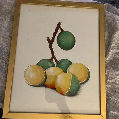 Quenepas Poster/ Quenepas Drawing/ Guinep/ Caribbean Fruit/ Mamoncillo ...