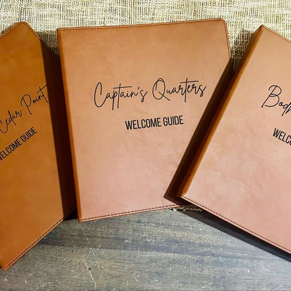 Company Logo Leather Padfolio, Custom Leather Portfolio, Personalized ...