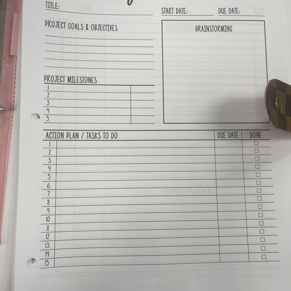 Printable Meeting Notes Template, Work Day Organizer, Office Organizer ...