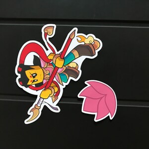 Ne Zha and Chang'e Matted Stickers - Etsy