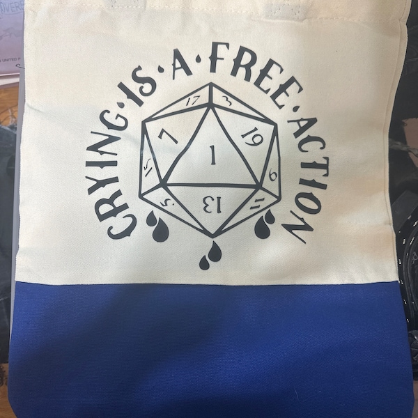 Crying is a Free Action Svg, Dungeons and Dragons Svg, Dnd Svg, TTRPG ...