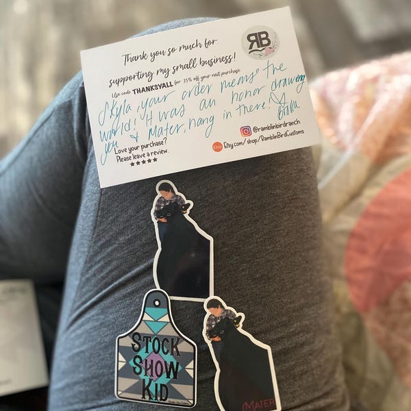 Custom Ear Tag Decal - Etsy