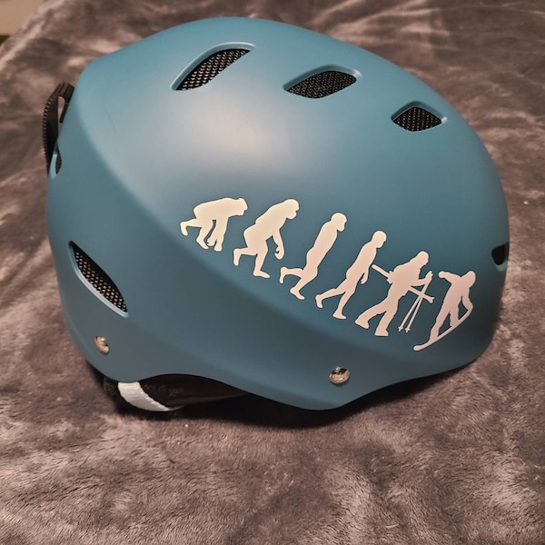 Black Snowboard Evolution Sticker - Etsy