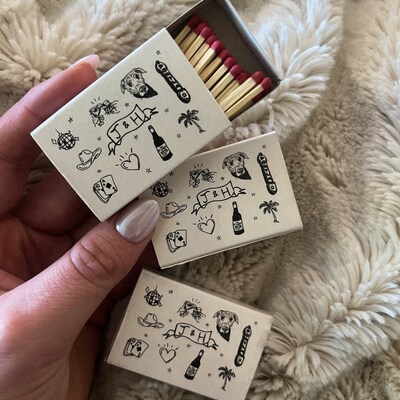 Set of Custom Matchboxes Logo Personalized Matches Wedding Matches ...