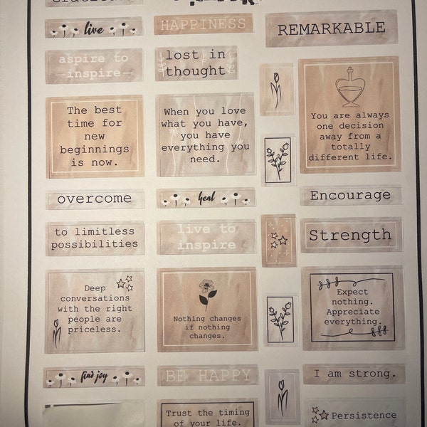 Academia Sticker Sheet, Light and Dark Academia Sticker, Book Stickers ...