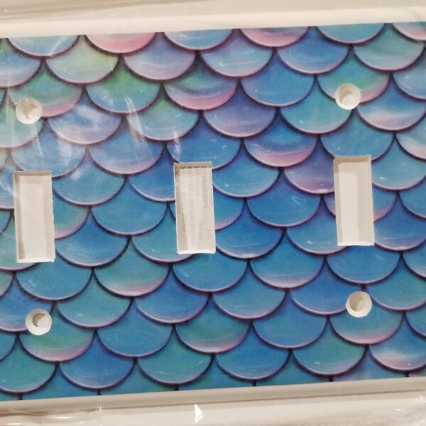 Mermaid Tail Fish Scales Light Switch Cover Plate #1 or Outlet - Etsy