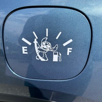 Funny Car Sticker Stitch Pulling Back Gas Fuel Cap Car Sticker Colour ...