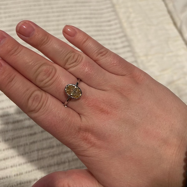 East West 2.50 CT Radiant Cut Moissanite Engagement Ring 14K Gold Wedding Ring Personalized Ring ...