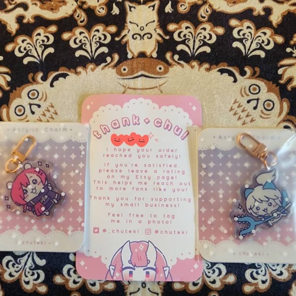 Chiikawa X FFXIV Acrylic Charms - Etsy