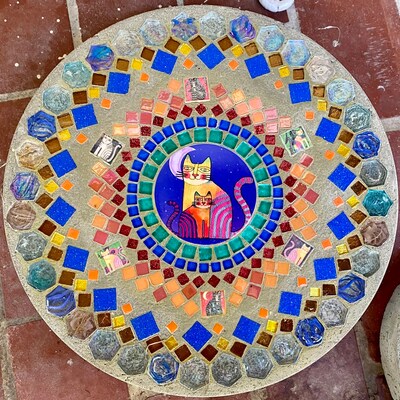 Funky Cats Art Design Cat Mosaic Tile Pieces Ceramic Mosaic Tiles 36 ...