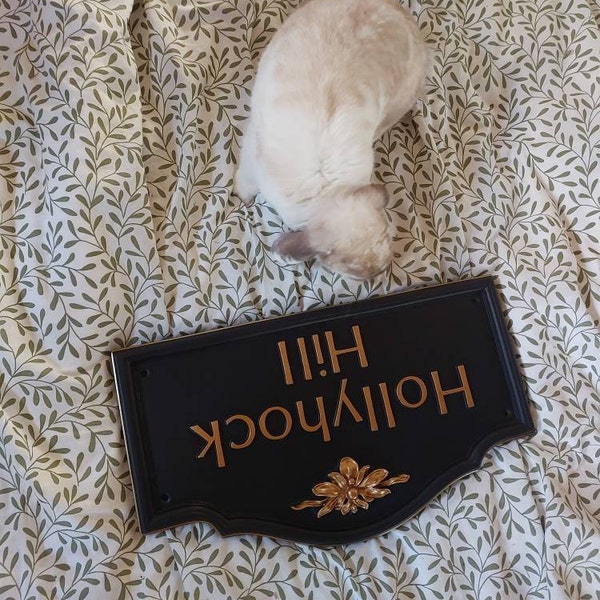 Traditional Style Solid Cast Resin House Name/number Sign, Bespoke ...