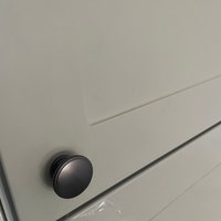 Brushed Nickel Keyhole Boss Bar Kitchen Cabinet Handles 160mm Either ...