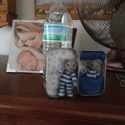 MICE IN A BOX, Knitted Mice, Soft Mice, Collectible, Mice, Mini Soft ...