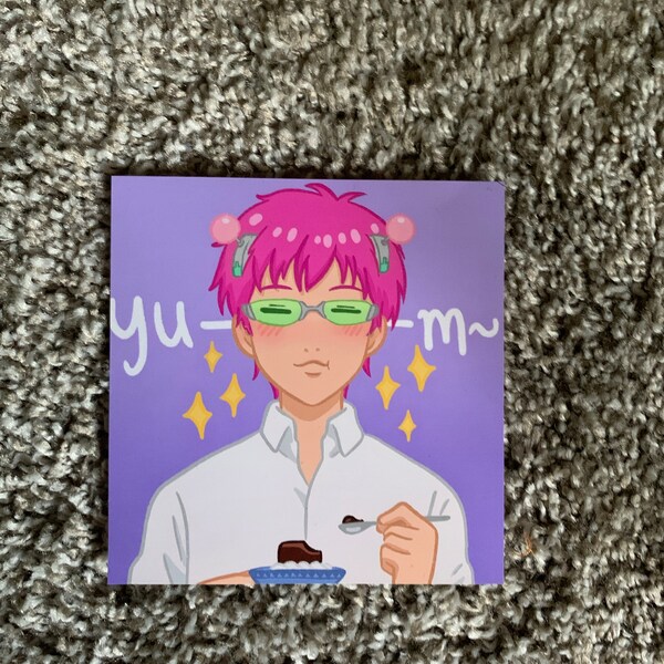 Saiki K 4x4 Art Print - Etsy