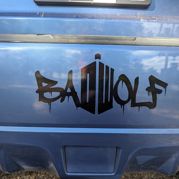 Bad Wolf Doctor Who Vinyl Sticker Car Window Door Bumper Decal DR ...
